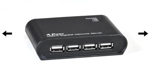 Low-Cost 4-Port USB 2.0 Over Gigabit IP Extender – 480 Mbps/Port ...