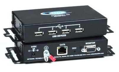 Transparent USB Extender with VGA Video: Extend to 200 Feet Request for ...